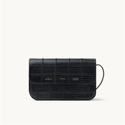 Classic Flap Patchwork Bag Black Lizard” Chylak