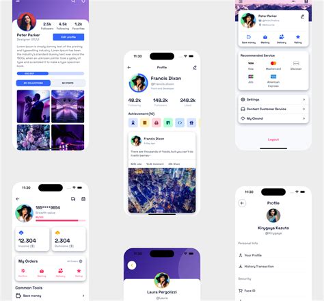 ezcode profile 10 screens react native template by brightteam