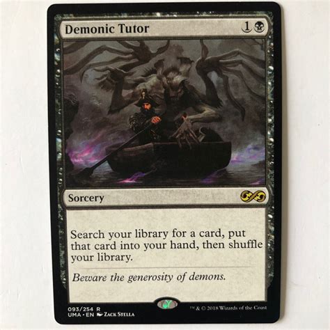 Playtest Card Demonic Tutor Uma Shopee Philippines
