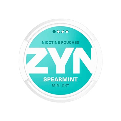 Zyn Spearmint Mini Dry 1 5mg Pouch Oz