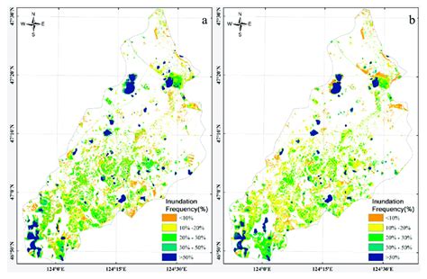 Spatial Distribution Of Variation Of Inundation Frequency During The Download Scientific
