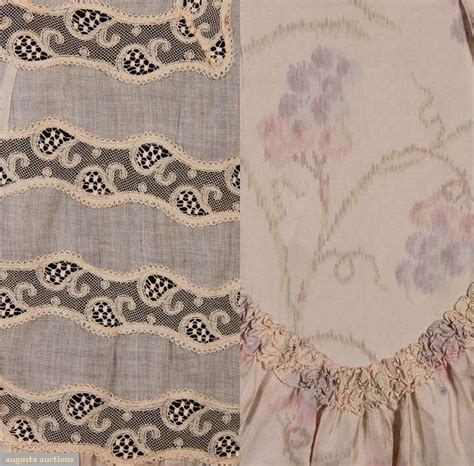 Two Cotton And Silk Afternoon Or Evening Gowns 1900 1905 Sold At Auction On 24th April Augusta