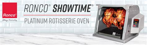 Ronco Showtime Large Capacity Rotisserie And Bbq Oven Platinum Edition