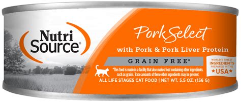Nutrisource® Pork And Pork Liver Select Grain Free Wet Cat Food 55 Oz S