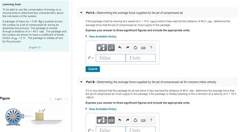 solved learning goal part a determining the average force
