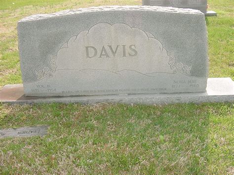 Volney Hawkins “vol” Davis 1875 1954 Mémorial Find A Grave