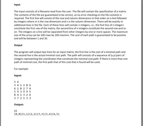 Solved The Problem You Must Write A Program That Will Chegg