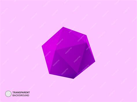Illustration De Polyèdre 3d Géométrique Psd Gratuite