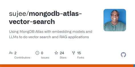 github sujee mongodb atlas vector search using mongdb atlas with