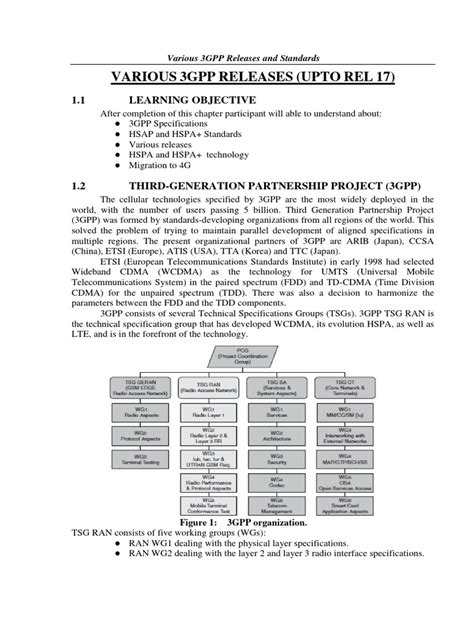 Introduction To Salient Features Of 3gpp Release Upto Release 17 Pdf