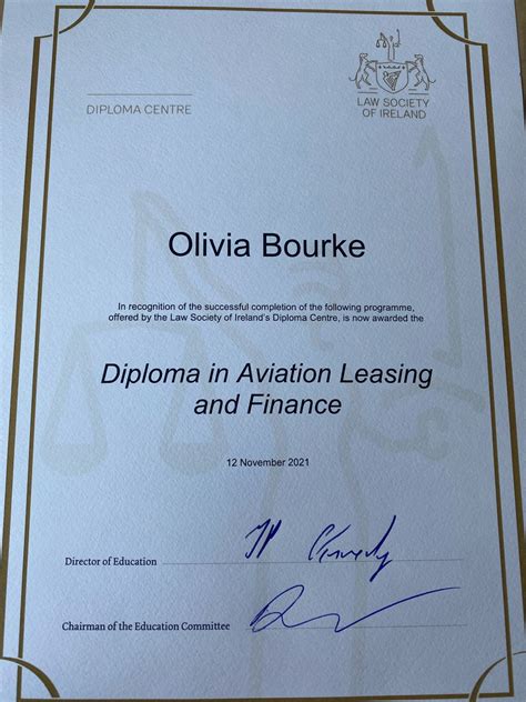 Olivia Bourke On Linkedin Delighted To Receive My Parchment From The Law Society Of Ireland