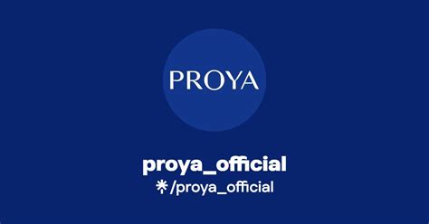 Proyaofficial Instagram Facebook Tiktok Linktree