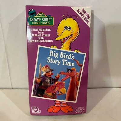 Sesame Street Big Birds Story Time W Hard To Find Activity Book Rare
