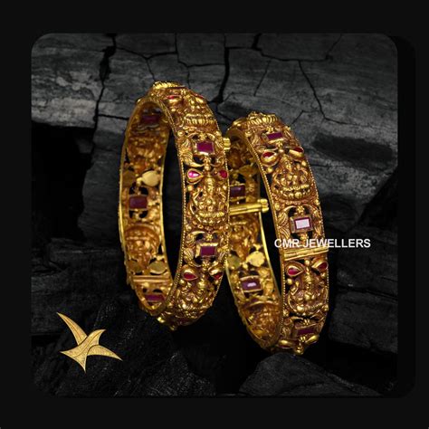 Lakshmi Devi Bangles Bridal Gold Jewellery Antique Jewelry Indian