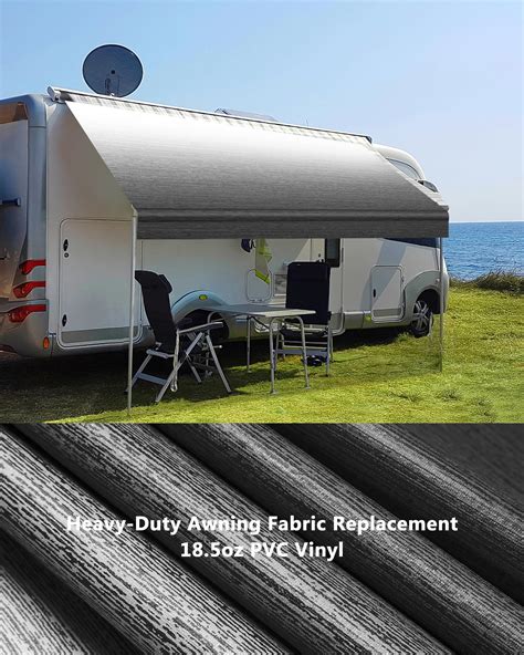 Xenjum Rv Awning Fabric Replacement 185oz Heavy Duty