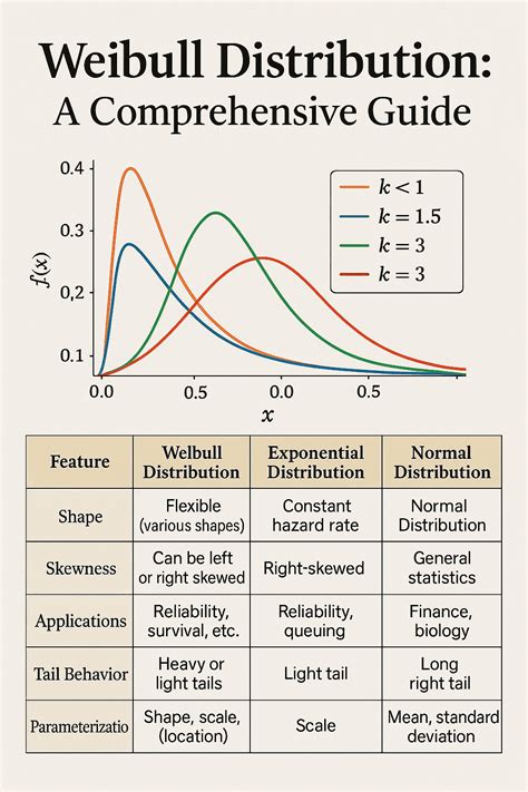 weibull distribution parameter example and application