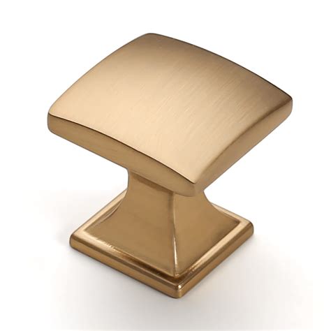 Amerdeco 1 Pack 1 13 Inch Champagne Bronze Cabinet Knobs Gold Cabinet Knobs Dresser Knobs Round