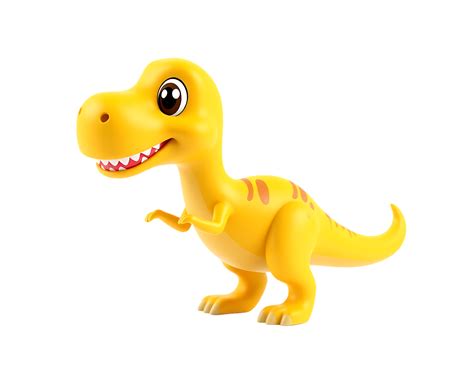 Cute Yellow Cartoon Dinosaur 59988756 Png