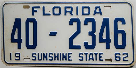Vintage Florida Tags Page 1 Classic License Plates