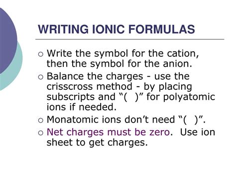ppt writing ionic formulas powerpoint presentation free download id 3819162