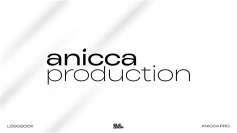 Anicca Production Logobook Promo Design Behance