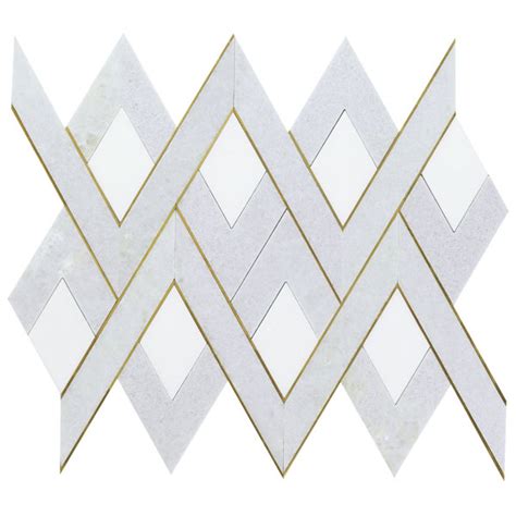 Bond Tile Kappa 1212 W X 1559 L Marble Tile Mosaic Sheet Wayfair