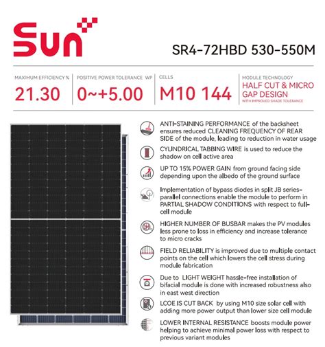 Sunplus 550w N Type Bifacial Pv Panel Dual Glass Design Us Ready Stock Csa Ul Certified