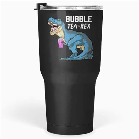 Dinosaur Bubble Tea Rex Bobasaurus Boba Milk Tea Dino T Rex 1 Tumblers 30 Oz Sold By Beberobe