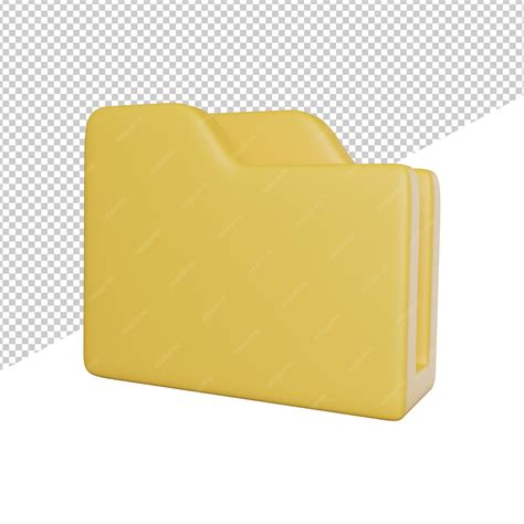 Premium Psd Folder File Manager Side View 3d Rendering Icon