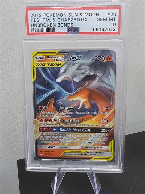 Reshiram And Charizard Gx 20 Psa 10 Pokejacecards