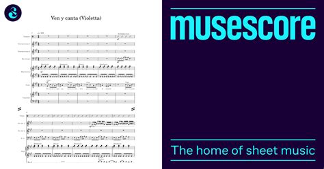 Ven Y Canta — Violetta Sheet Music With Chords For Piano Guitar Bass