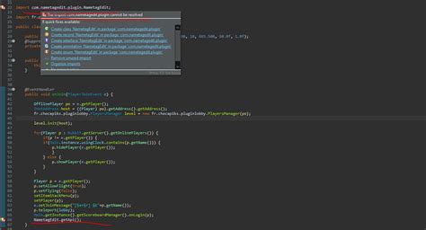 Api Eclipse Error Comnametageditplugin Cannot Be Resolved · Issue
