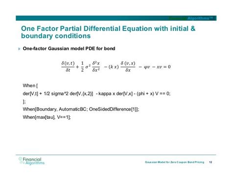 1 Factor Vs2 Factor Gaussian Model For Zero Coupon Bond Pricing Fi
