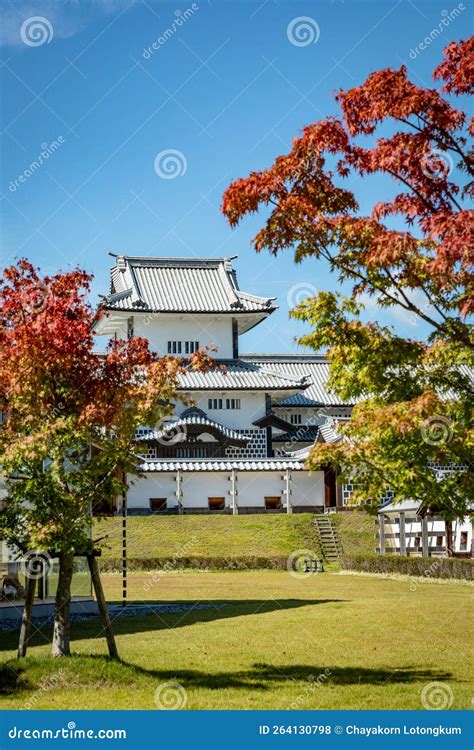 Kanazawa Japan October 2022 Kanazawa Castle Park With The Stone