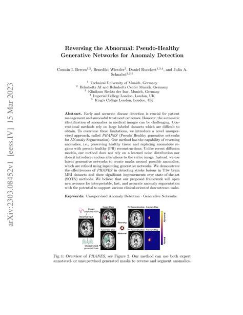 reversing the abnormal pseudo healthy generative networks for anomaly