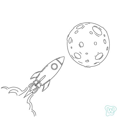 31 Cohete Para Colorear Dibujos Espaciales Gratis