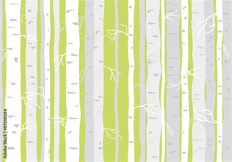 Seamless Tree Wallpaper Trees Vector Pattern Stock Vector Adobe Stock
