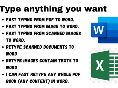 Professional And Quick Data Entry Imagepdf To Word Upwork
