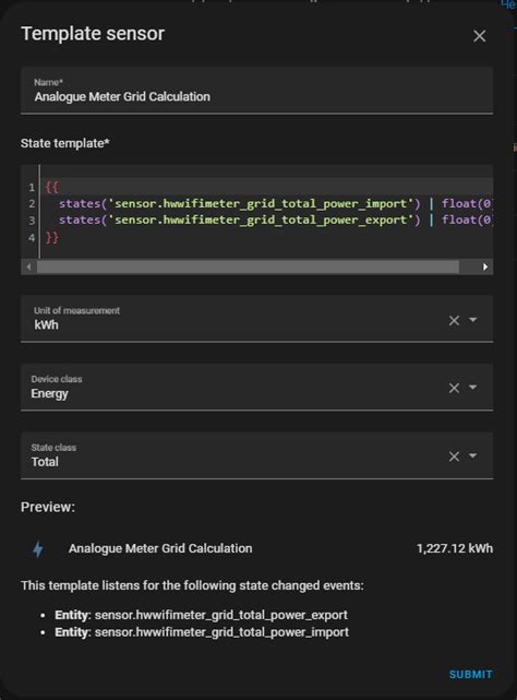 how to create history sensor that tracks actual kwh offset of not smart