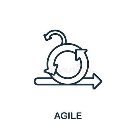 Agile Icon From Production Management Collection Simple Line Agile Icon For Templates Web