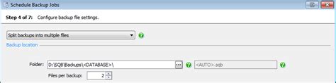 Scheduling Backups File Settings Sql Backup 7 Product Documentation