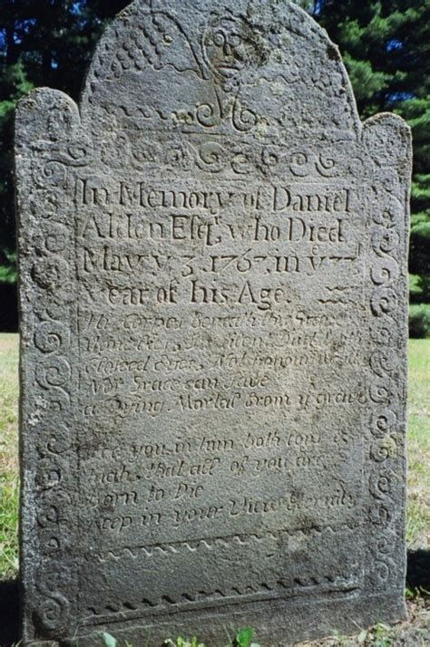 Daniel Alden 1691 1767 Monumento Find A Grave