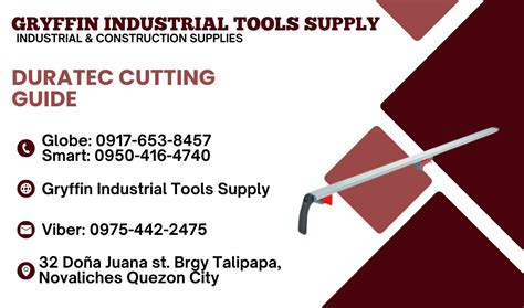 Duratec Cutting Guide Commercial And Industrial Industrial Equipment On Carousell