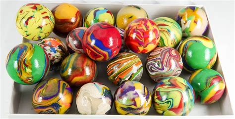 Contemporary Handmade Pat Wilson 21 Marbles Polymer Clay Sold At