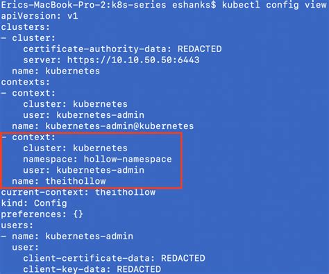 Kubernetes Kubeconfig And Context The It Hollow
