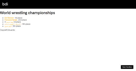 Semantic Html Workshop Bdi Codesandbox