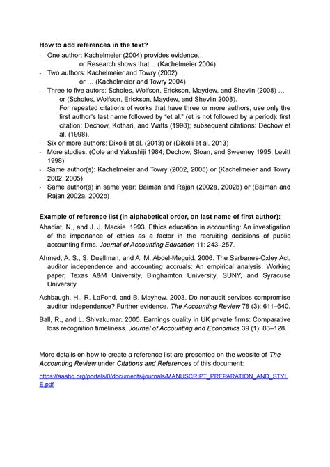 citation and reference style in text and reference list how to add