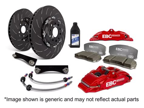 Ebc Racing Balanced Big Brake Kit Bbk Yellow Calipers 355mm For