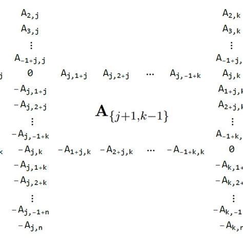 General Form Of The Matrix A 1 N Ie When We Remove Row And Column