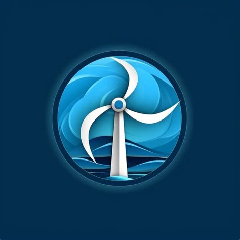 Premium Ai Image Wind Turbin Illustration